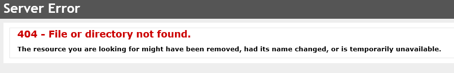 SBS 2011 RWW 404 File Or Directory Not Found The Time I ve Wasted 