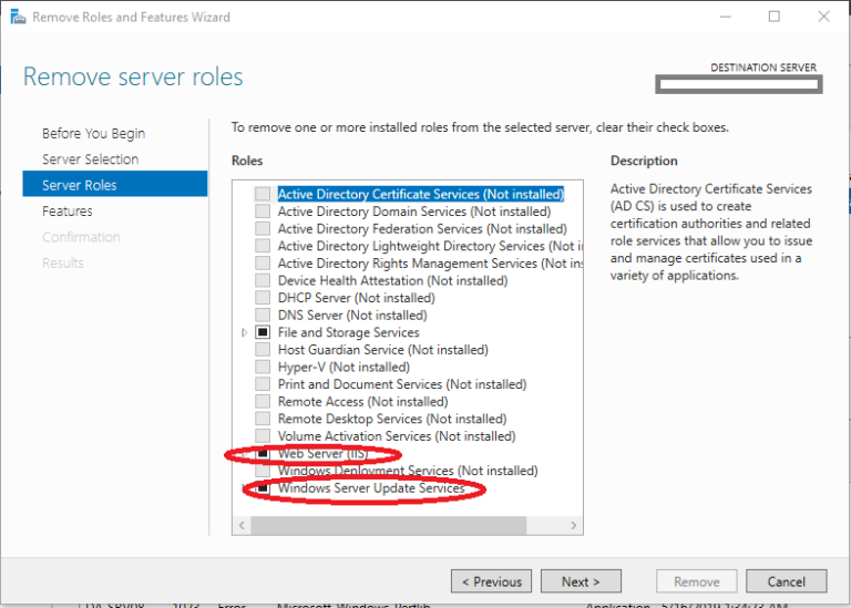 Howto Reinstall Wsus From Scratch The Tech Journal