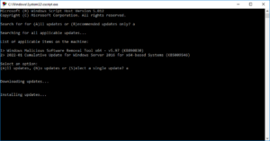 Windows Server Windows Update using CLI (Command Prompt) and "sconfig ...