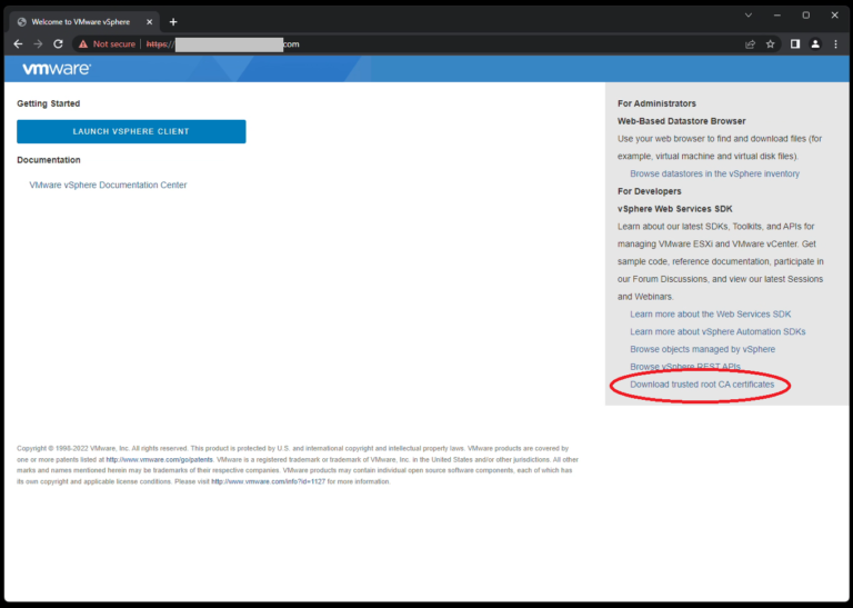 How to Install the vSphere vCenter Root Certificate - The Tech Journal