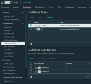 VMware vSphere VM placement rules - The Tech Journal